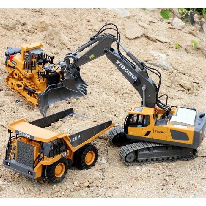 ラジコン ショベルカー ブルドーザー ダンプカー はたらくくるま ラジコン ショベルカー ブルドーザー ダンプカー はたらくくるま