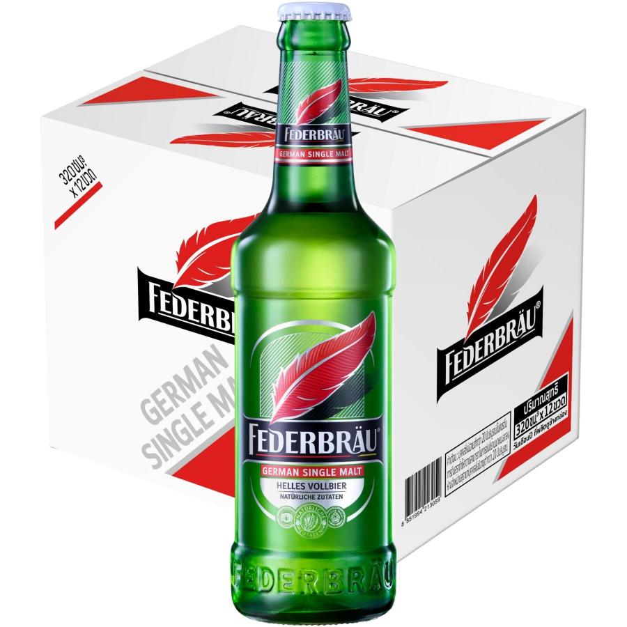 フェダブロイ ビール 320ml 12本 瓶 タイ ラガー 正規輸入品 海外 ギフト プレゼント お中元 お歳暮 Federbrau Beer Thailand Germany : 世界のお酒 ...