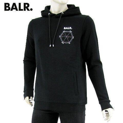 BALR. 完売御礼 ボーラー メンズ パーカー OLAF STRAIGHT SYMMETRY HOODIE B1261 1012 ブラック ...
