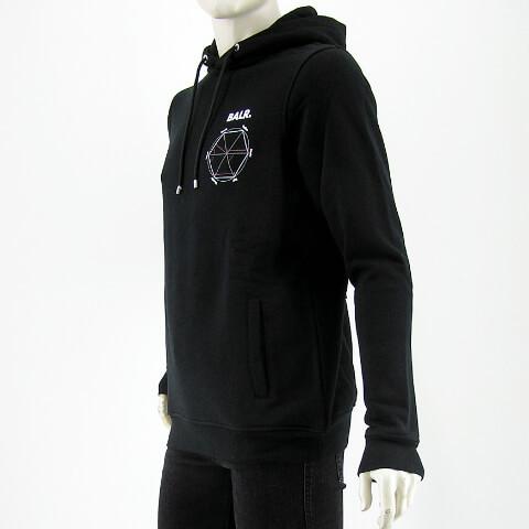 BALR.（ボーラー） 完売御礼 メンズ パーカー OLAF STRAIGHT SYMMETRY HOODIE B1261 1012 ブラック ...