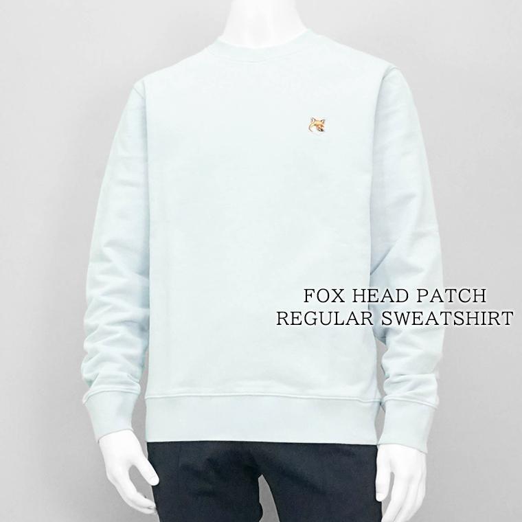 MAISON KITSUNE 2月25日 新入荷 メゾンキツネ メンズ スウェットシャツ LM00301 KM0001 CIRRUS BLUE シーラスブルー 0072 25ss ...