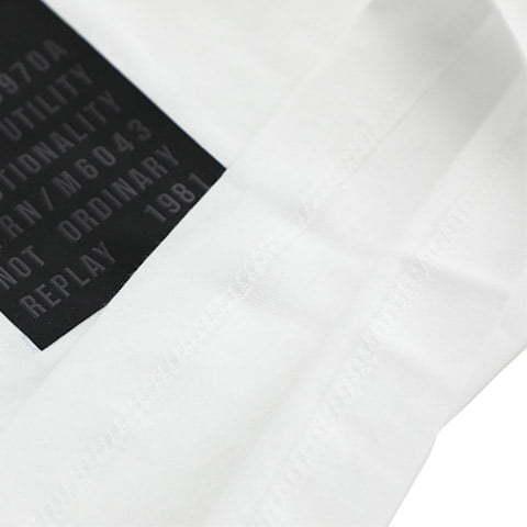 REPLAY 完売御礼 リプレイ メンズ Tシャツ M6043 22980P ホワイト 001 セール : WORLD CLUB 1989 ...