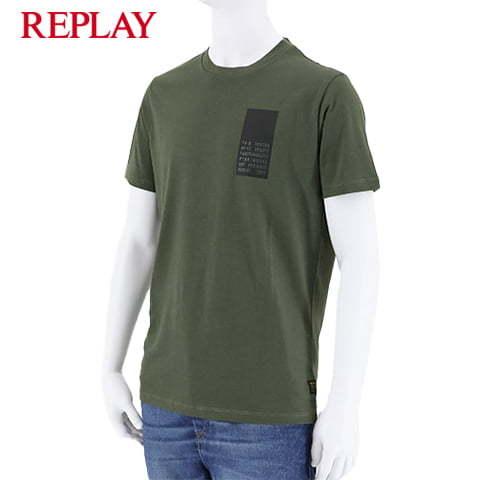 REPLAY 完売御礼 リプレイ メンズ Tシャツ M6043 22980P カーキ 531 22ss セール : WORLD CLUB ...