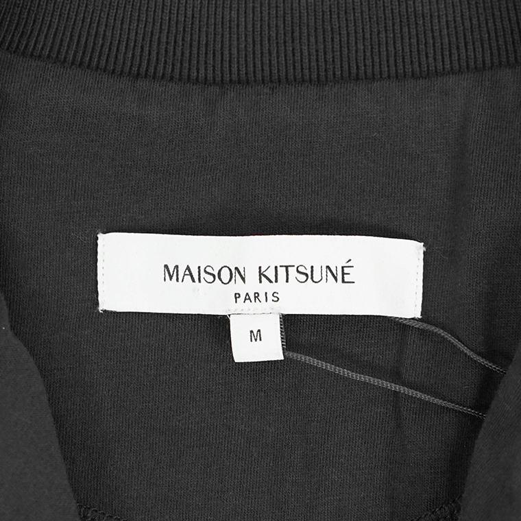 MAISON KITSUNE SPECIAL SALE 特別価格 メゾンキツネ メンズ スウェットシャツ MM00314 KM0001 BLACK ブラック P199 INK BLUE ...