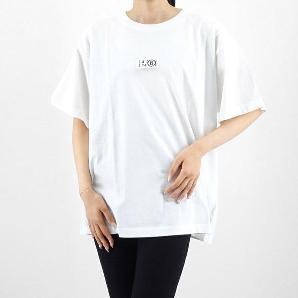 MM6 エムエムシックス メゾンマルジェラ Maison Margiela レディース Tシャツ S52GC0267 S24312 ホワイト 101 : WORLD CLUB 1989 ...