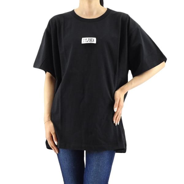 MM6 完売御礼 エムエムシックス メゾンマルジェラ Maison Margiela レディース Tシャツ S52GC0267 S24312 ブラック 900 : WORLD CLUB ...