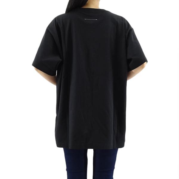 MM6 完売御礼 エムエムシックス メゾンマルジェラ Maison Margiela レディース Tシャツ S52GC0267 S24312 ブラック 900 : WORLD CLUB ...