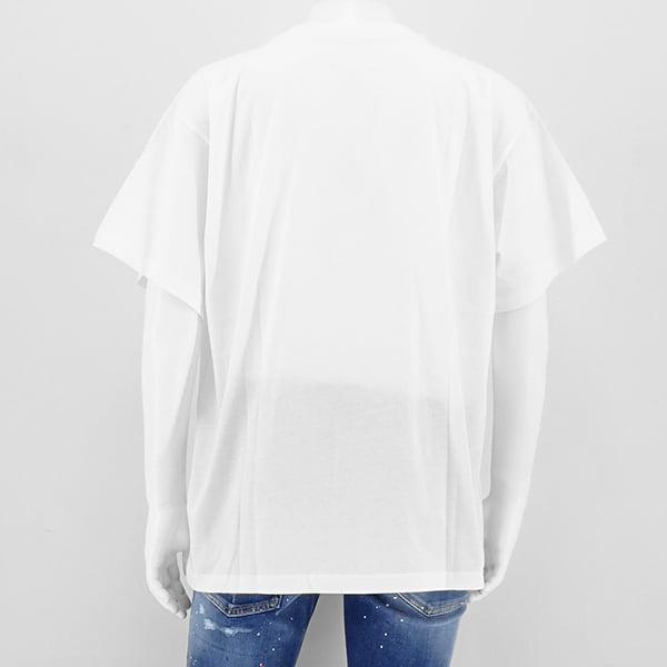 エムエムシックス メゾンマルジェラ MM6 Maison Margiela メンズ Tシャツ S52GC0276 S24312 ホワイト系 101 23ss :S52GC0276-S24312 ...