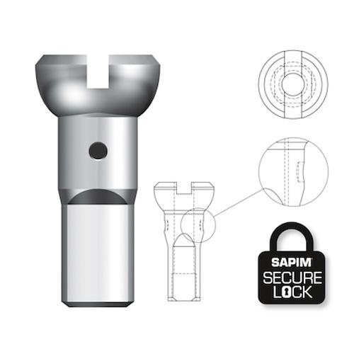 サピム SecureLock アルミ (14G/100ケ) シルバー : ワールドサイクル - 通販 - Yahoo!ショッピング