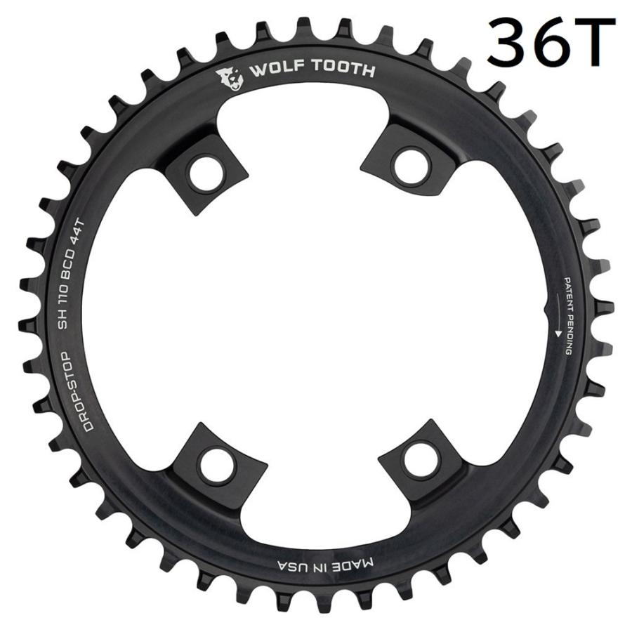 ウルフトゥース 110 BCD 4 Bolt Chainring for Shimano GRX 36T : ワールドサイクル - 通販 - Yahoo!ショッピング