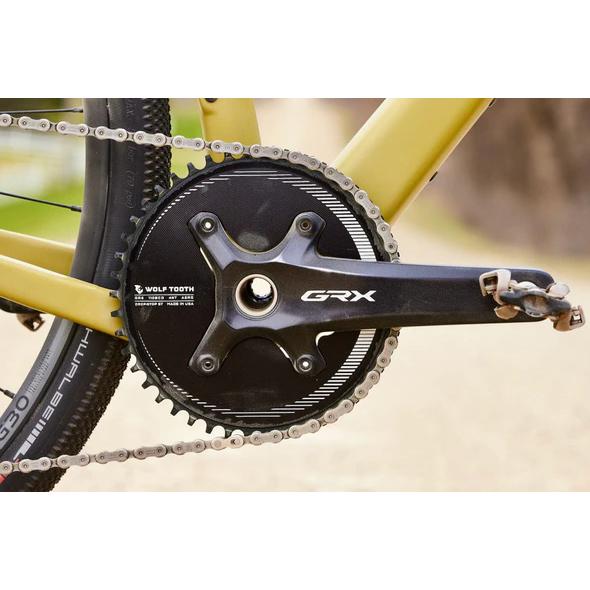 ウルフトゥース 110 BCD Asymmetric 4-Bolt エアロチェーンリング 52T for GRX Cranks Drop-Stop ST : ワールドサイクル - 通販 ...