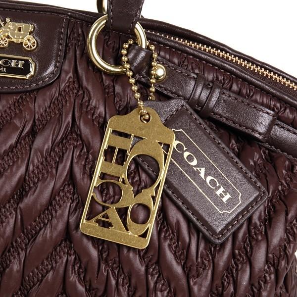 コーチバッグ アウトレット COACH トート 2WAY マディソン キルティッド シェブロン ナイロン リンジー 18634 ブラウン ...