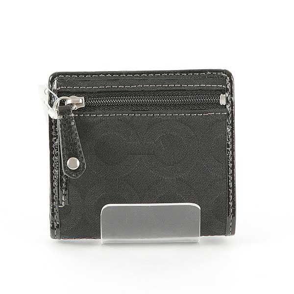 コーチ財布 二つ折り COACH マディソン サテン ミニ ウォレット 43255 BK 新作 アウトレット セール :43255-bk ...