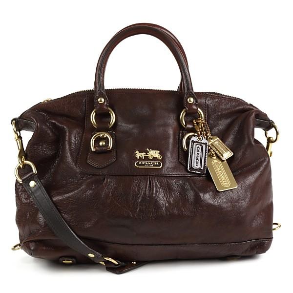 コーチバッグ アウトレット COACH マディソン 2WAY レザー トート サッチェル 12937 ブラウン :coach-tote124 ...