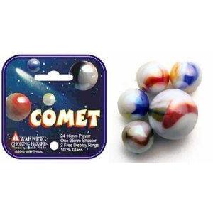 Comet Marbles Set (1 Shooter Marble, 24 Player Marbles & 2 Display ...