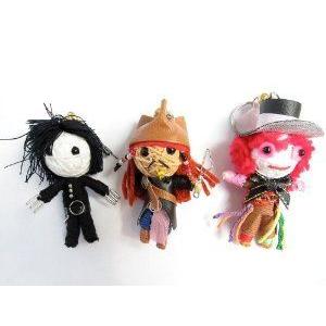 Johnny Depp Set 3 x Voodoo String Doll Keychain Jack Sparrow, Mad ...