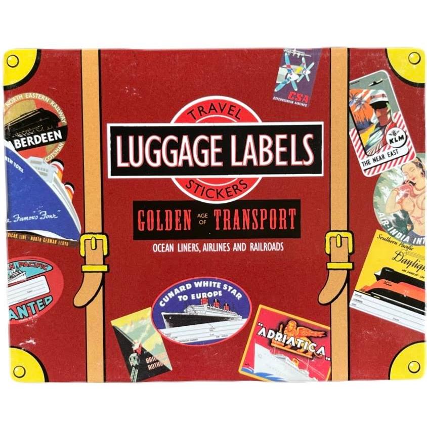 LUGGAGE LABELS ラゲッジラベル ステッカーセット GOLDEN TRANSPORT : イナズマ商店 Yahoo!ショップ - 通販 - Yahoo!ショッピング