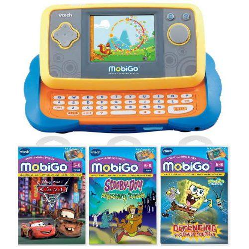 Vtech MobiGo Touch 学習 システム 対象年齢 5-8 ゲーム バンドル: Cars(カーズ)， Scooby ...