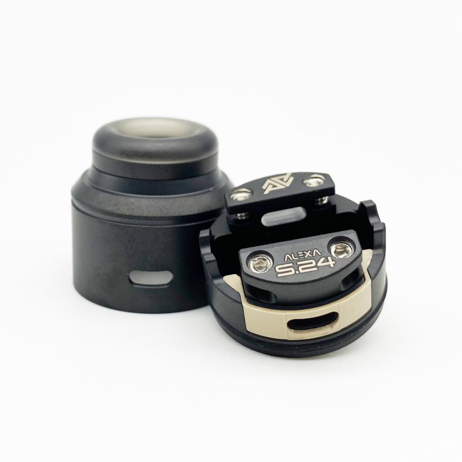 Augvape Alexa S24 RDA 24mm アレクサ オウグベープ インヘイル アトマイザー 本体 RBA vape 電子タバコ ...