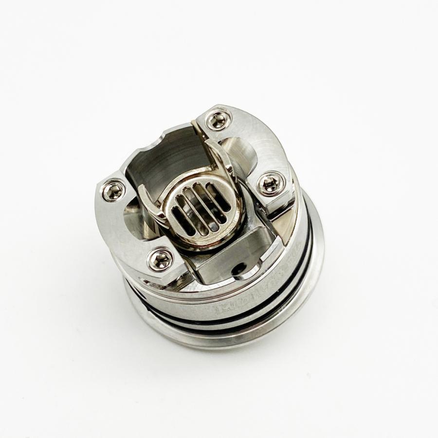 DamnVape Mongrel RDA ダムンべイプ モングレル ドリッパー アトマイザー シングルコイル RBA : 電子タバコ ...