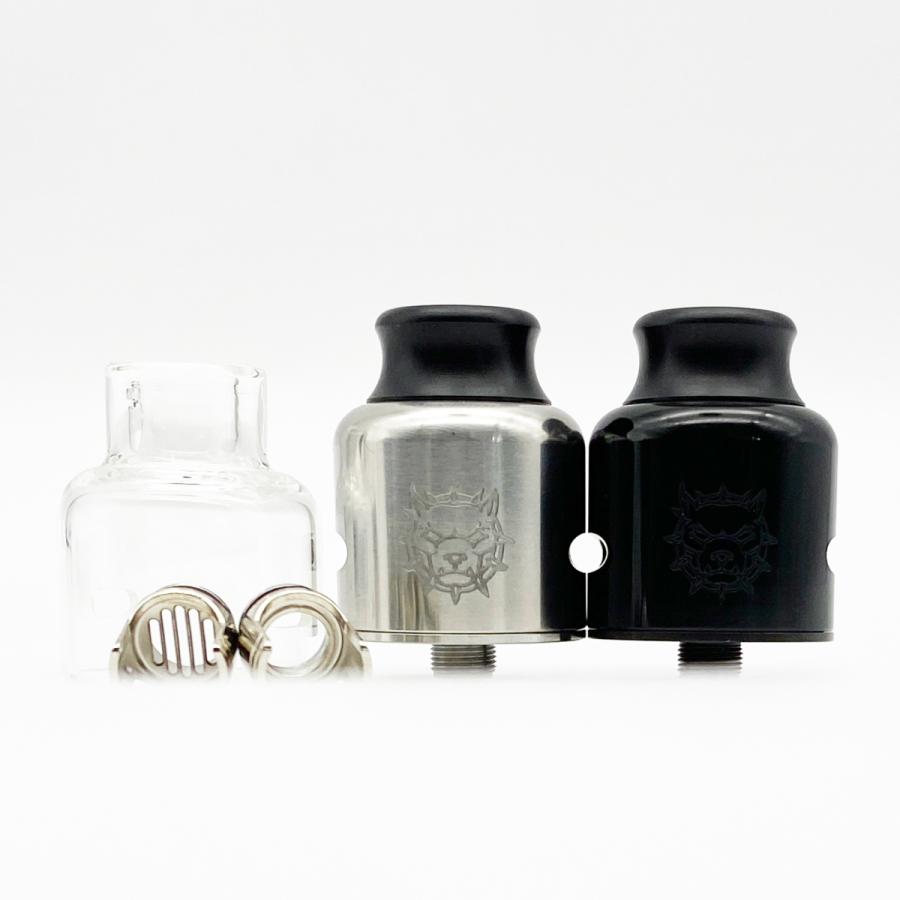 DamnVape Mongrel RDA ダムンべイプ モングレル ドリッパー アトマイザー シングルコイル RBA : 電子タバコ ...
