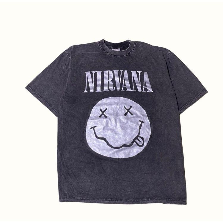新品未使用 ニルヴァーナ NIRVANA バンドTシャツ 半袖 ロックTシャツ ヴィンテージ加工 コットン プリント ブラック 黒 XLサイズ2804 : WORLD WATCHES - 通販 ...