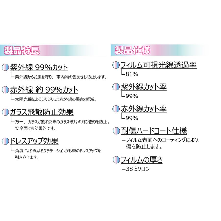 BRAINTEC 遮熱 オーロラ (発色) 81％ ハイラックス/トラック (GUN125) カット済みカーフィルム フロントドアセット : ワールドウインド株式会社 - 通販 - Yahoo ...