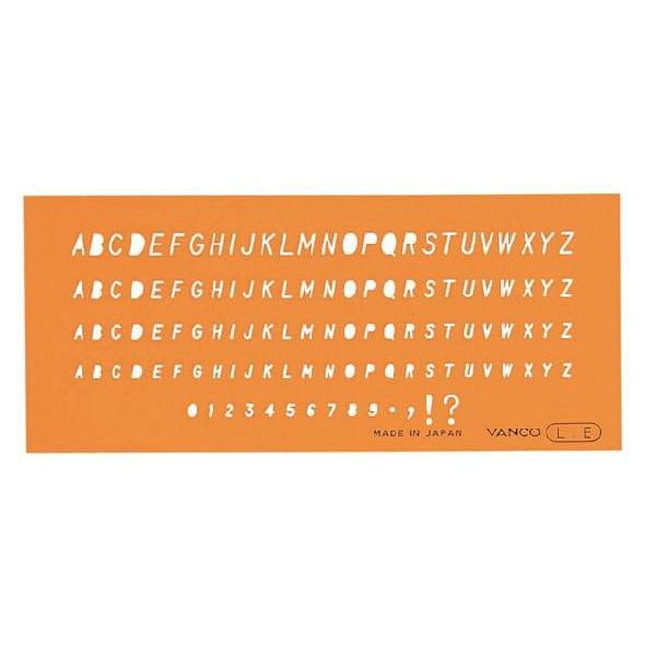 VANCO バンコ L型テンプレート 英数字 L-E 10025 : Office WOW！ - 通販 - Yahoo!ショッピング
