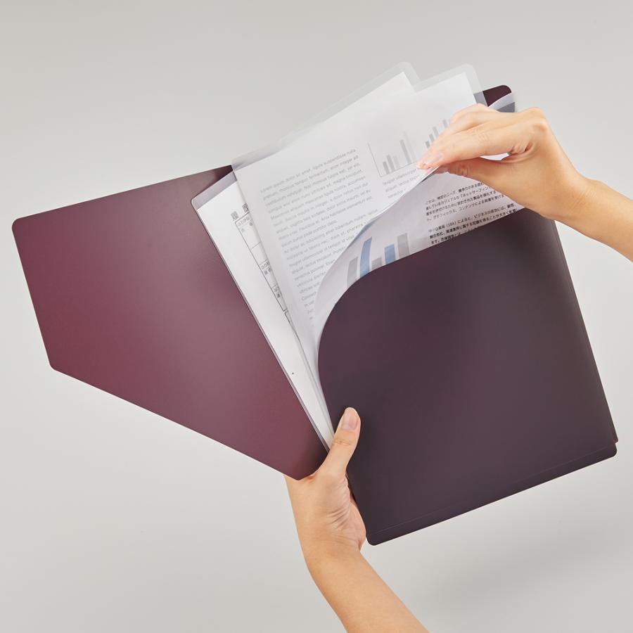 LIHIT LAB. リヒトラブ SELFANA ソリッドホルダー オープンポケットタイプ A4 ネイビーブラック F-7201-11 : Office WOW！ - 通販 - Yahoo ...