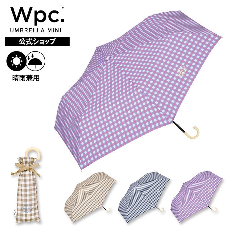 【Wpc.公式】雨傘折りたたみ バイカラーギンガム ミニ【折り畳み 親骨50cm 晴雨兼用 UVカット 撥水 手開き レディース おしゃれ 可愛い チェック 柄 簡単開閉 : Wpc ...