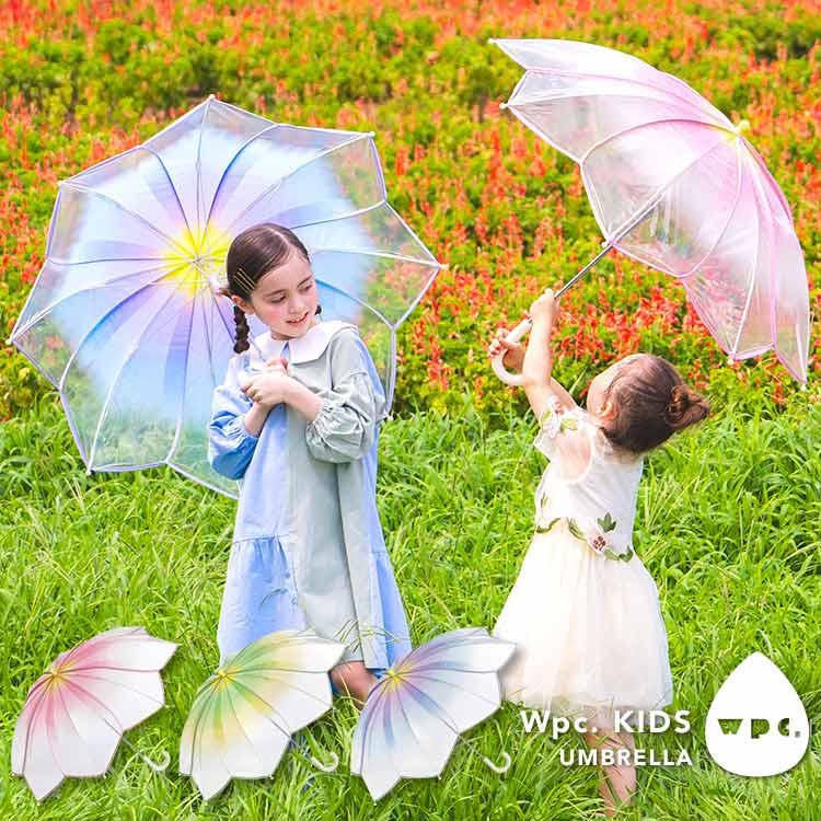 【Wpc.公式】キッズ長雨傘 Wpc.KIDS フラワーフェアリーズアンブレラ【ビニール傘 長傘 子ども 子供 男の子 女の子 おしゃれ 可愛い かわいい 親骨50cm 手開き : Wpc ...