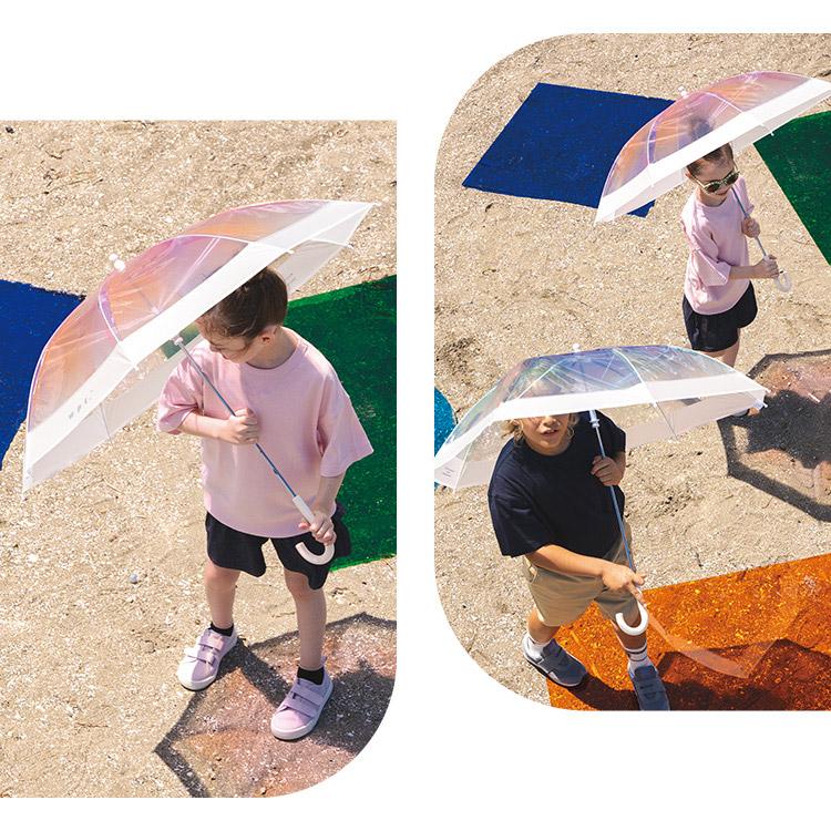 【Wpc.公式】キッズ長雨傘 Wpc.KIDS 空色アンブレラ【ビニール傘 長傘 子ども 子供 男の子 女の子 おしゃれ 可愛い かわいい 大きめ親骨55cm 大きい 手開き 透明 : Wpc ...