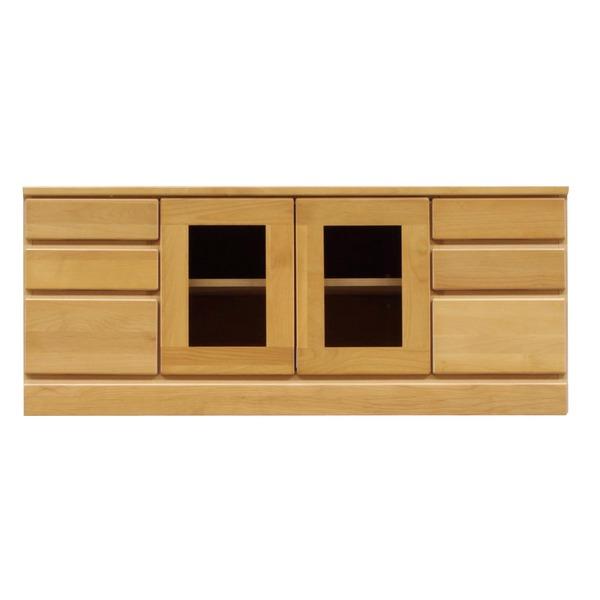 ローボード テレビ台 3段 約幅120cm ナチュラル 木製 扉収納付き 日本製 リビング ダイニング 完成品 開梱設置〔代引不可〕 :ds ...