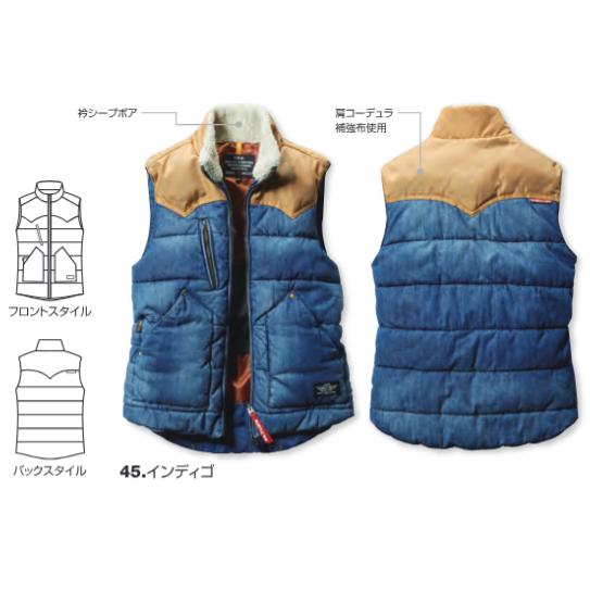 BURTLE burtle 5004 バートル 防寒ベスト 作業服 作業着 仕事着 かっこいい ワークウェア 秋冬用 : ワークウエイト - 通販 - Yahoo!ショッピング
