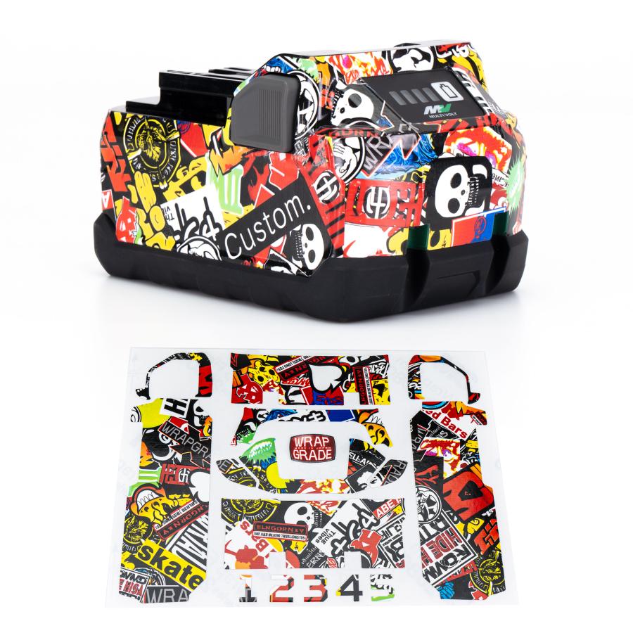 ラップグレード バッテリーカスタムラップ ハイコーキ（HiKOKI）36v BSL36A18X, BSL36A18BX用 (秀久ストリート) : bcw-hk36ax-cb001 : ラップ ...