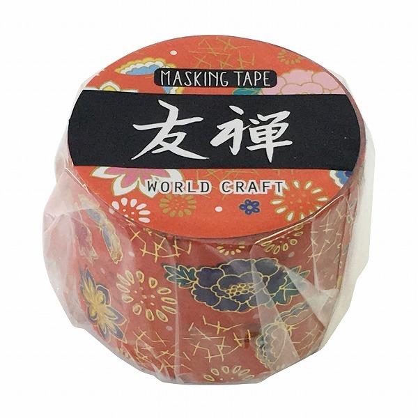 WORLD CRAFT マスキングテープ ワールドクラフト 友禅 華 YZ-MT30-001 30mm×5m : シモジマラッピング倶楽部 Yahoo!店 - 通販 - Yahoo!ショッピング
