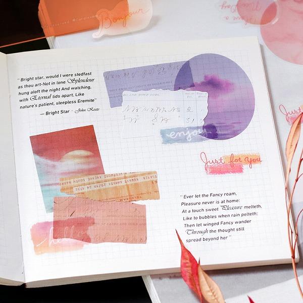 BGM フレークシール ビージーエム トレーシングペーパーシール いろどりの詩・オレンジ BS-TF019 45枚入り : シモジマラッピング倶楽部 Yahoo!店 - 通販 - Yahoo ...