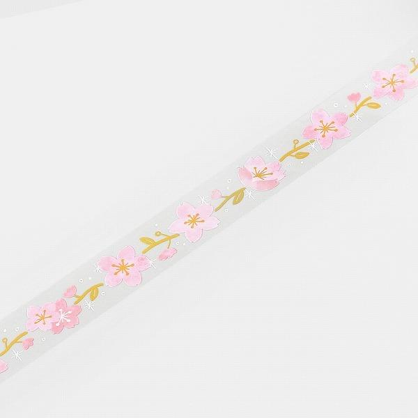 BGM クリアテープ 透明 PET BGM ビージーエム スペシャル 桜・初桜 BM-CSA001 20mmx5m : シモジマラッピング ...
