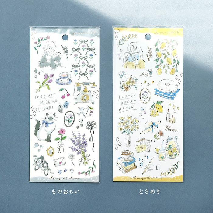 シートシール シール マインドウェイブ MIND WAVE ennui アンニュイステッカー ときめき 82086 : 4909001820869 : シモジマラッピング倶楽部 Yahoo!店 ...