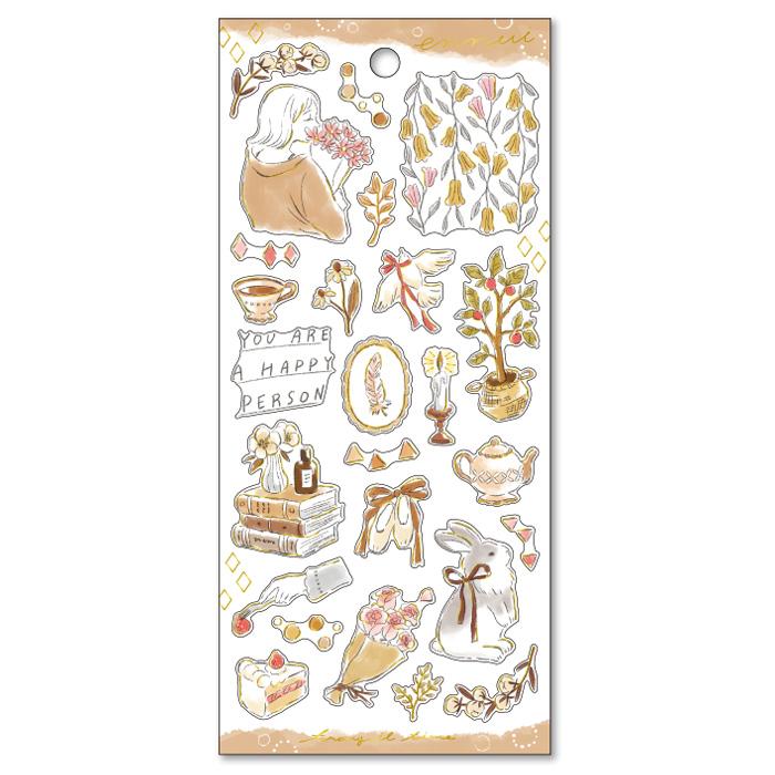 シートシール マインドウェイブ MIND WAVE ennui アンニュイステッカー はなのかおり 82087 : シモジマラッピング倶楽部 Yahoo!店 - 通販 - Yahoo!ショッピング