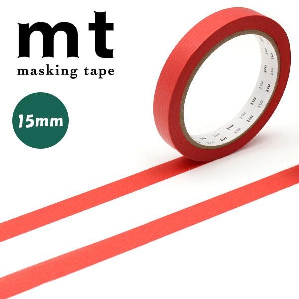 マスキングテープ mt カモ井加工紙 large core 和紙 朱赤 15mm×30m MT01L049 : シモジマラッピング倶楽部 Yahoo!店 - 通販 - Yahoo!ショッピング