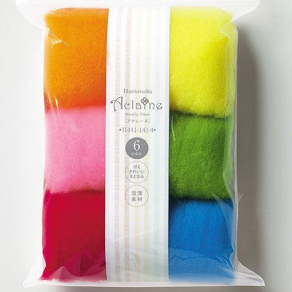 ハマナカ フェルトクラフト H441-141-4 アクレーヌ 6色セット : シモジマラッピング倶楽部 Yahoo!店 - 通販 - Yahoo!ショッピング