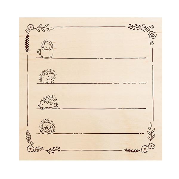 はんこ ビバリー 木製スタンプ いろどりはんこ ハリネズミ おさんぽ TSW−156 : シモジマラッピング倶楽部 Yahoo!店 - 通販 - Yahoo!ショッピング