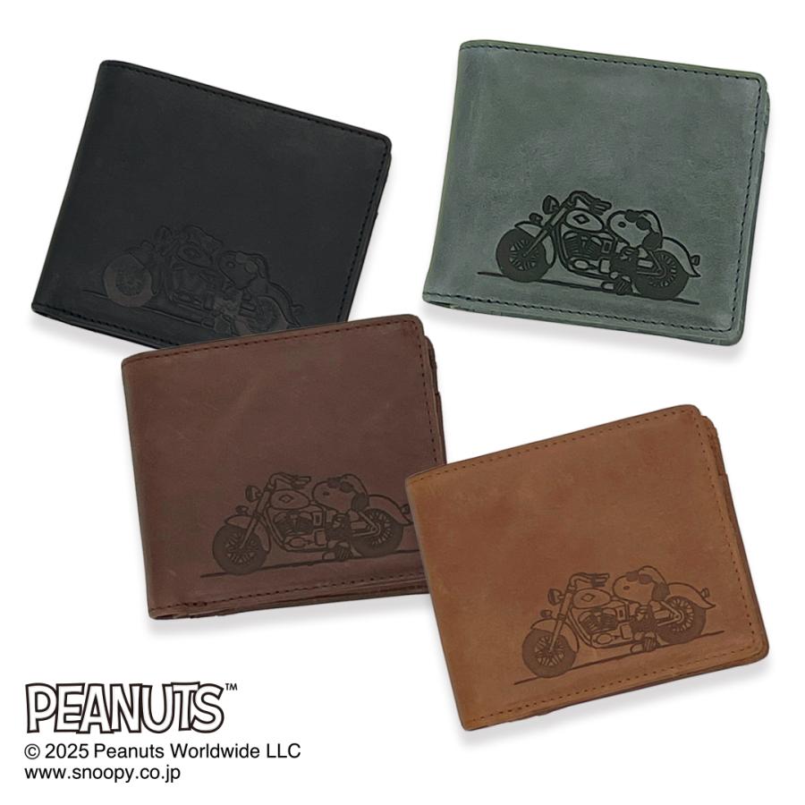 スヌーピーの二つ折り財布[sp-73322] : 財布 長財布 革小物はWRAPS - 通販 - Yahoo!ショッピング