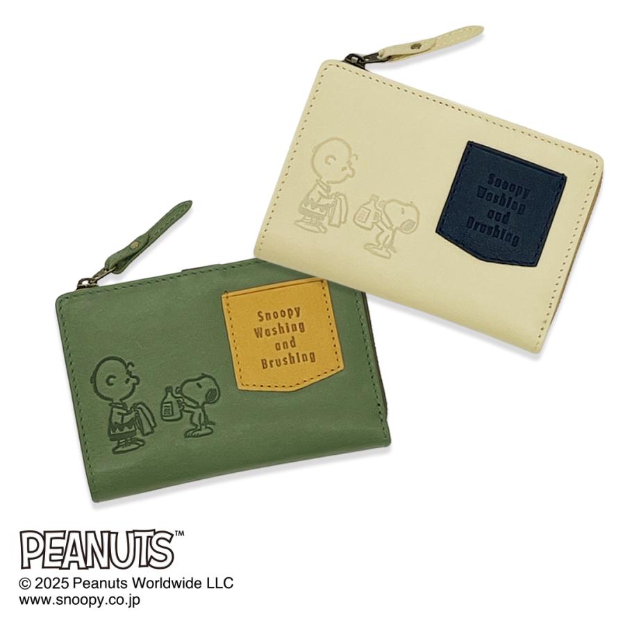 スヌーピーの二つ折り財布[sp-73480] : 財布 長財布 革小物はWRAPS - 通販 - Yahoo!ショッピング