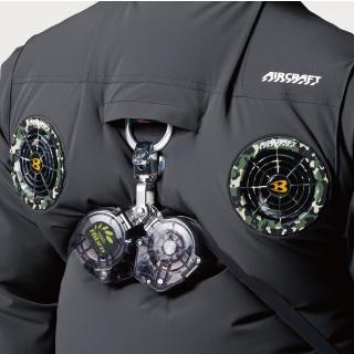 BURTLE AC2036 空調服 ハイバックファン取付モデル 作業服 作業着 フルハーネス対応 ナイロン素材 半袖ワークジャケット UVカット 遮熱効果 Burtle : workshop ...