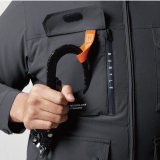 BURTLE AC2036 空調服 ハイバックファン取付モデル 作業服 作業着 フルハーネス対応 ナイロン素材 半袖ワークジャケット UVカット 遮熱効果 Burtle : workshop ...