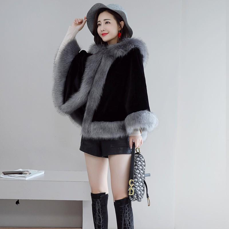 ポンチョコート コート レディース 冬 大きいサイズ 3L ポンチョ マント ケープ ショート丈 フェイクファー フード付き アウター 秋冬 冬新作 韓国 : wuupa - 通販 ...