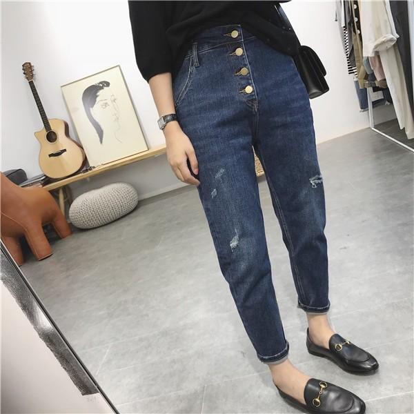 デニムパンツ ダメージジーンズ レディース ボトムス 大きいサイズ 3l 4l 5l 6l ハイウエスト テーパード デニム 4ボタン ゆったり カジュアル : wuupa - 通販 ...