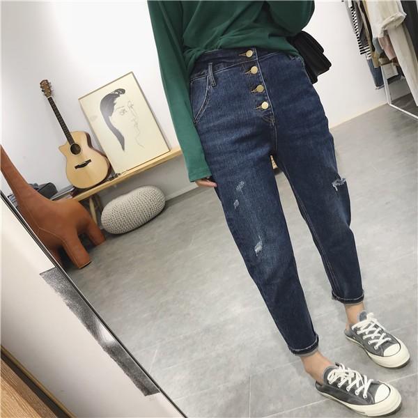 デニムパンツ ダメージジーンズ レディース ボトムス 大きいサイズ 3l 4l 5l 6l ハイウエスト テーパード デニム 4ボタン ゆったり カジュアル : wuupa - 通販 ...